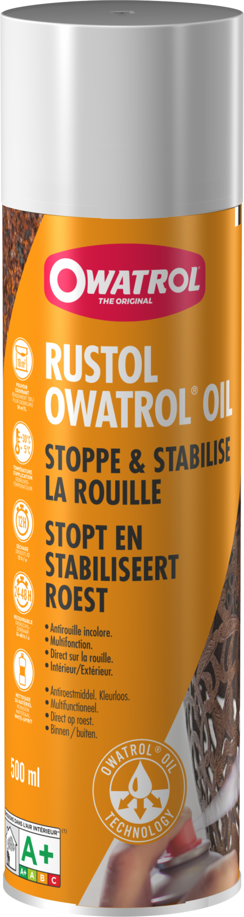 Anti Rouille OWATROL Rustol Atomiseur 500 ml - Roady