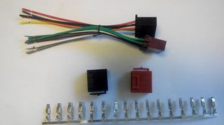 Kit connection autoradio male connecteur iso + 16 cosses - Roady
